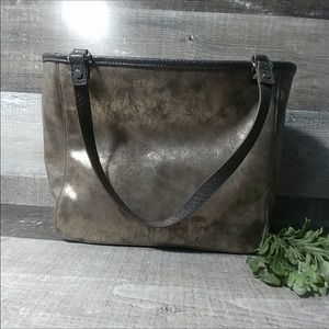 thirty-one | Bags | Thirtyone Townsfair Reversible Tote Gray Leather ...